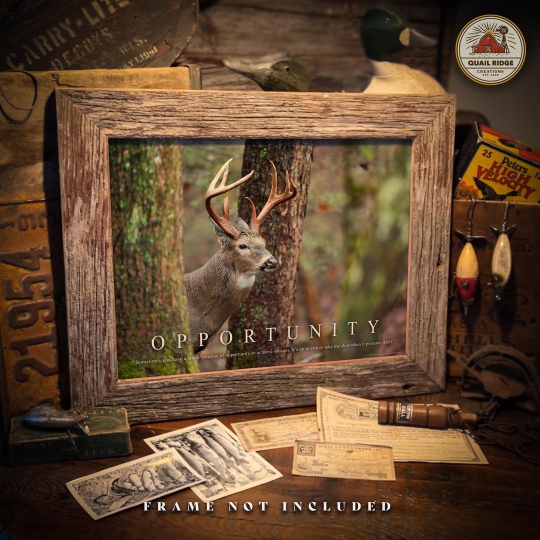 Whitetail Deer Art Motivational Poster Art Print 11x14 - Etsy