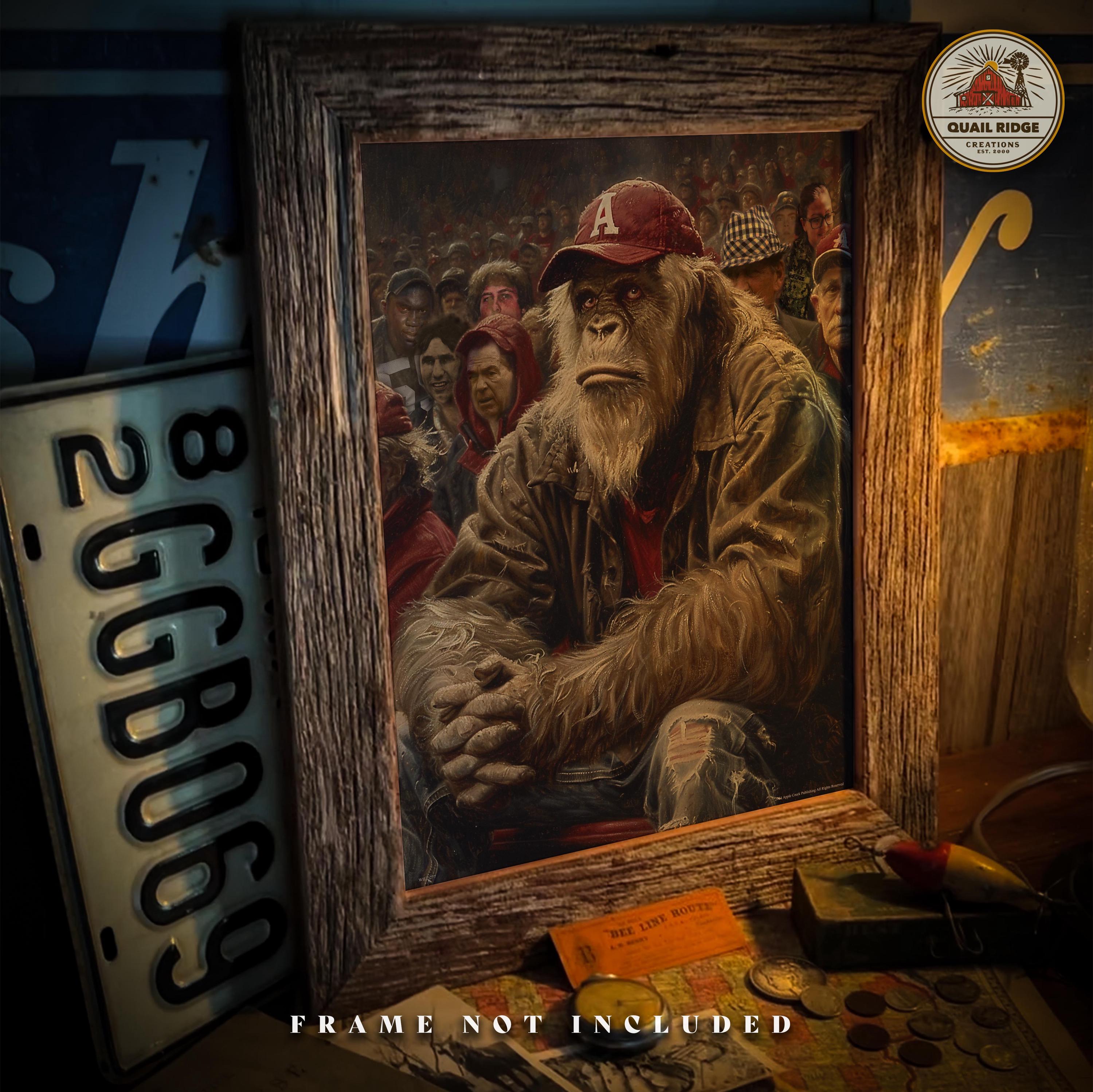 Sasquatch Bigfoot Alabama Football Fan Art Print (11x14 Unframed) - Etsy
