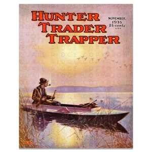 Vintage Duck Hunting Magazine Cover Art Print 11x14 Inches Unframed ...