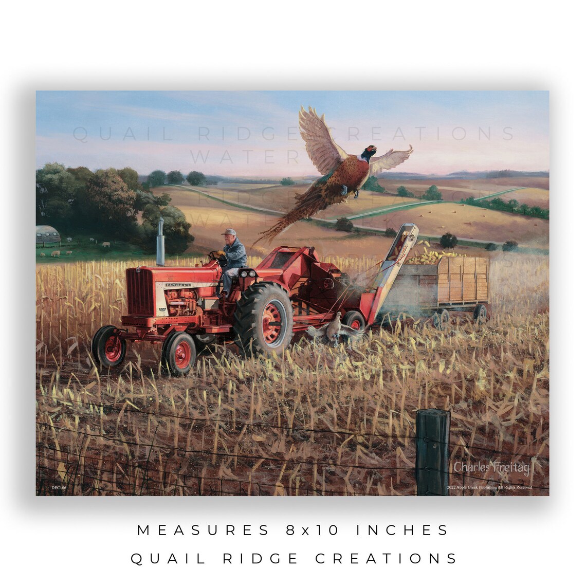 Vintage Farmall IH Tractor Art Print 8x10 Unframed Charles - Etsy