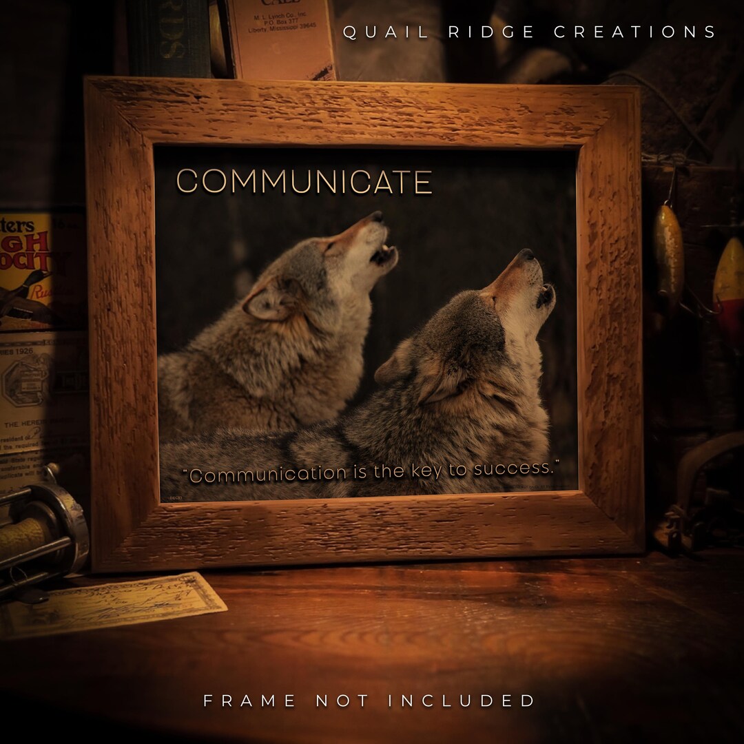 Wolf Motivational Poster Art Print 8x10 Unframed Wildlife Artwork ...