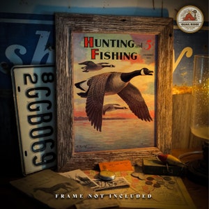 Vintage Goose Hunting Magazine Cover Art Print: Lake House Decor - Etsy