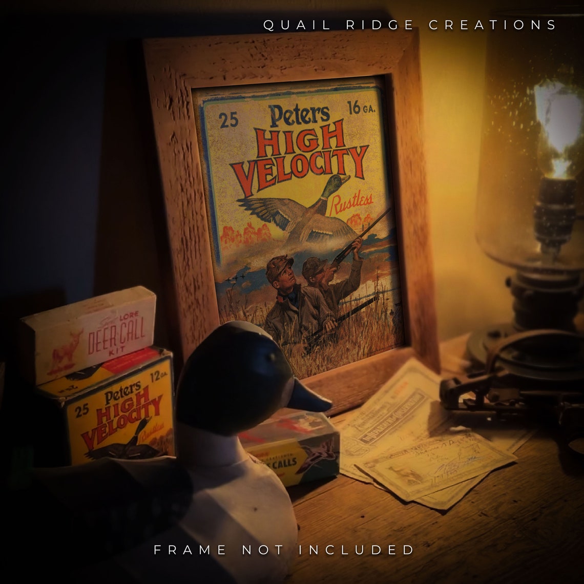 Vintage Peters Shotgun Shell Box Art Print 8x10 Unframed Decoys Mallard ...