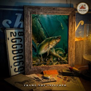 Walleye Fishing Motivational Poster Art Print 11X14 Unframed Wildlife ...