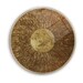Gold Pattern Round Tempered Glass Print Art Wall Decoration Gift - Etsy