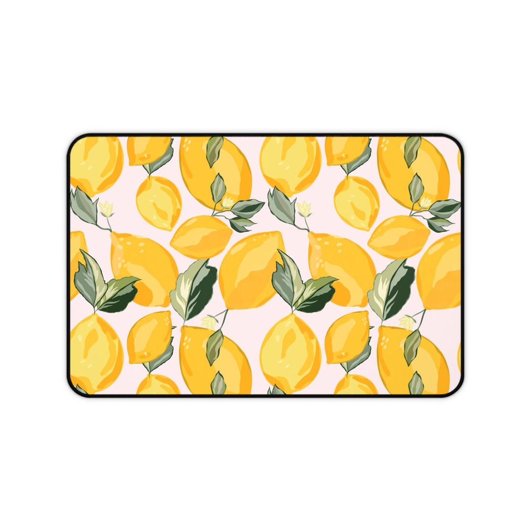 Lemon Party Desk Mat - Etsy