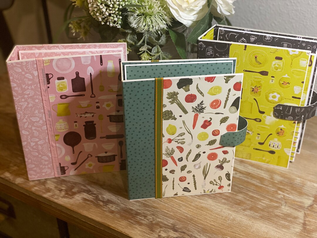 Handmade Recipe Card Books Three Options - Etsy
