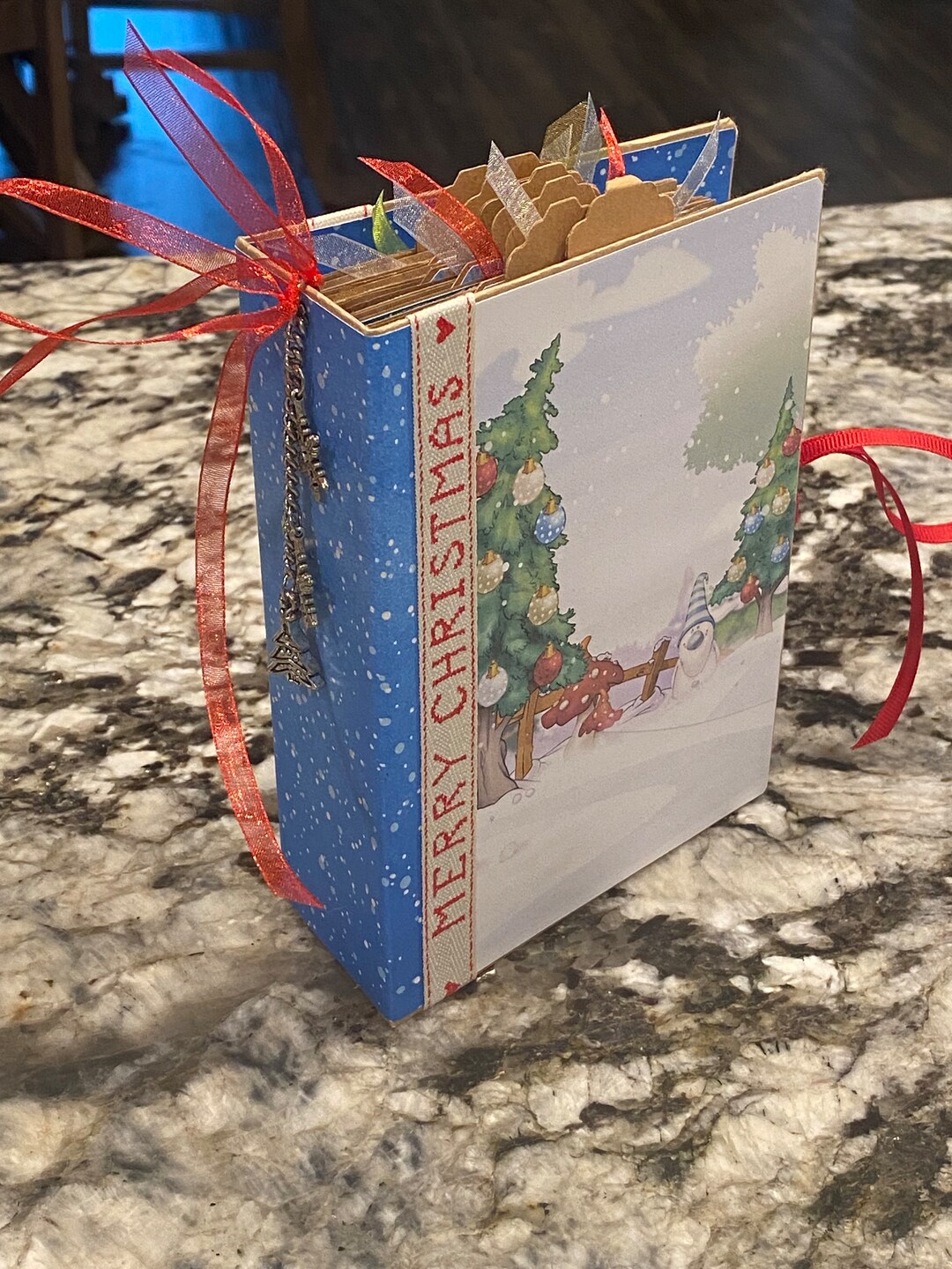 Holiday Gnomes Themed Handmade Scrapbook Photo Album - Etsy