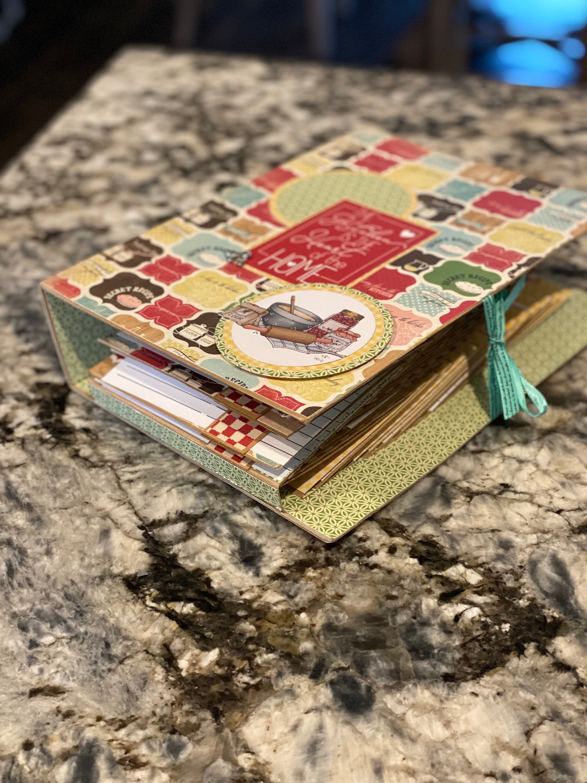 Handmade Farmhouse Inspired Large Recipe Card Book - Etsy