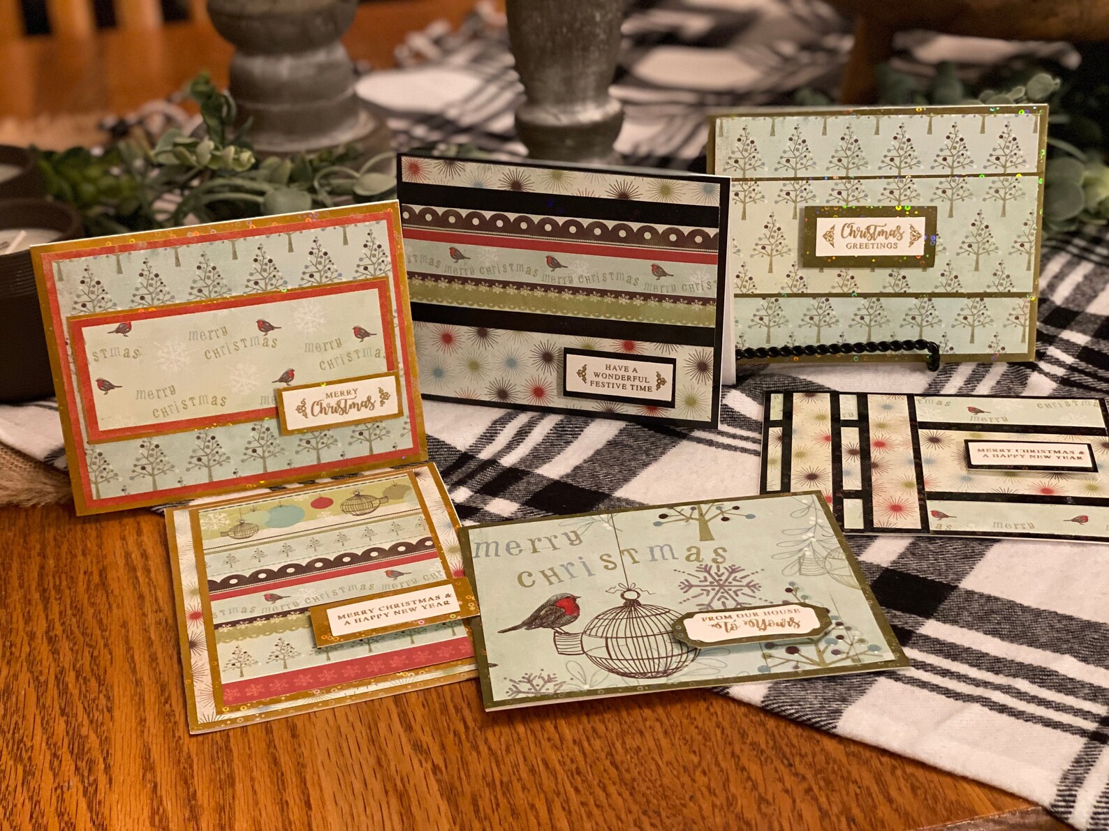 Handmade Christmas Cards - Set of 6 - Etsy