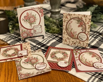 Handmade Christmas Cards - Set of 6 - Etsy