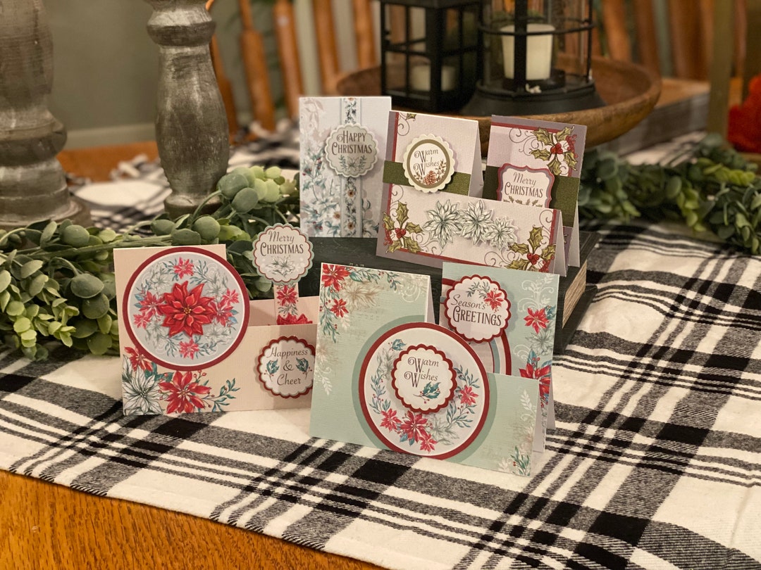 Handmade Christmas Cards - Set of 4 - Etsy