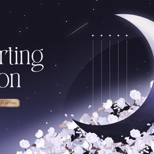Moonlight Sonata | Animated Stream Overlay Pack - Etsy