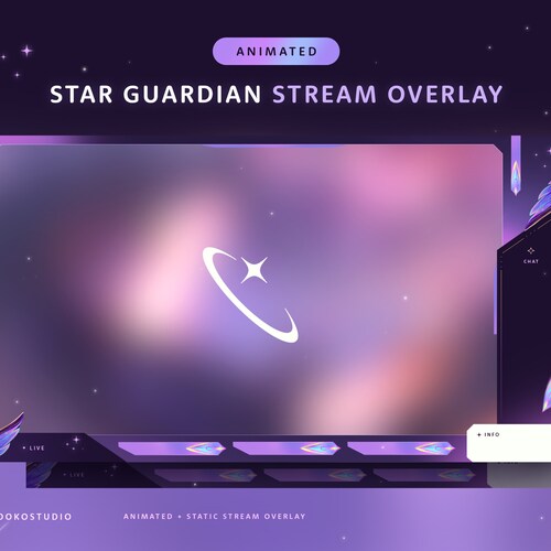 Star Guardian Akali Inspired Animated Static Stream Overlay - Etsy