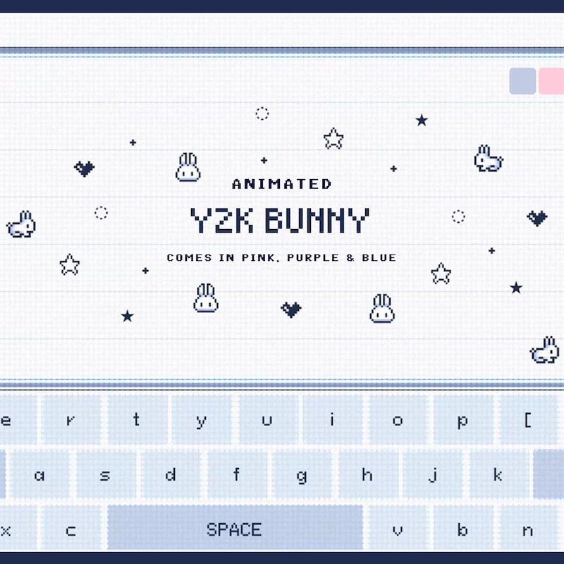 Y2k Blue Stream Overlay - Etsy