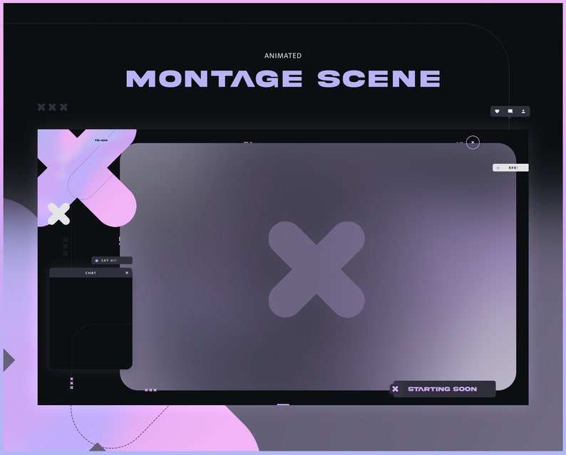 Interface-01 Animated Stream Overlay Pack Overlays - Etsy