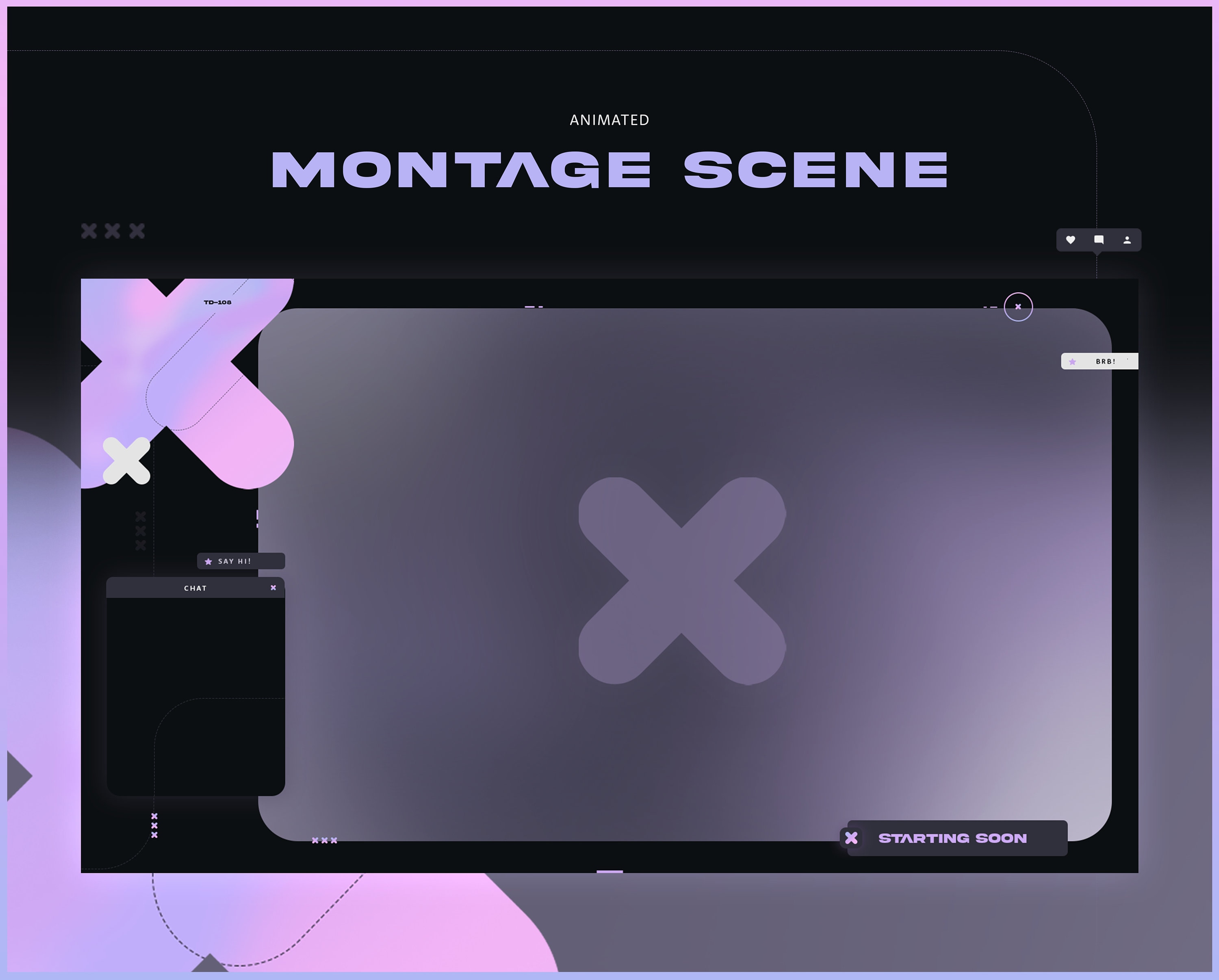 Interface-01 Animated Stream Overlay Pack Overlays - Etsy