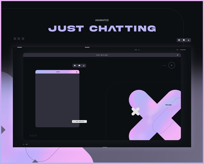 Interface-01 Animated Stream Overlay Pack Overlays - Etsy