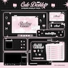 Moonlit Rings Animated Twitch Overlay Package, Night Sky Overlay, Cute ...