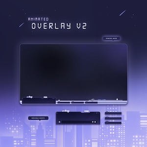 Cyber Core Room | Animated Stream Overlay Pack - Etsy