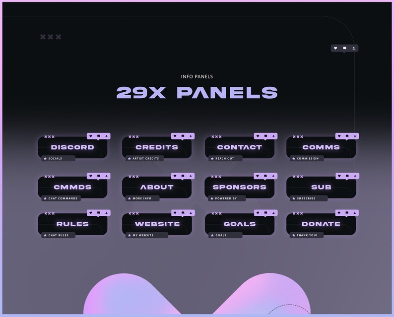 Interface-01 Animated Stream Overlay Pack Overlays - Etsy