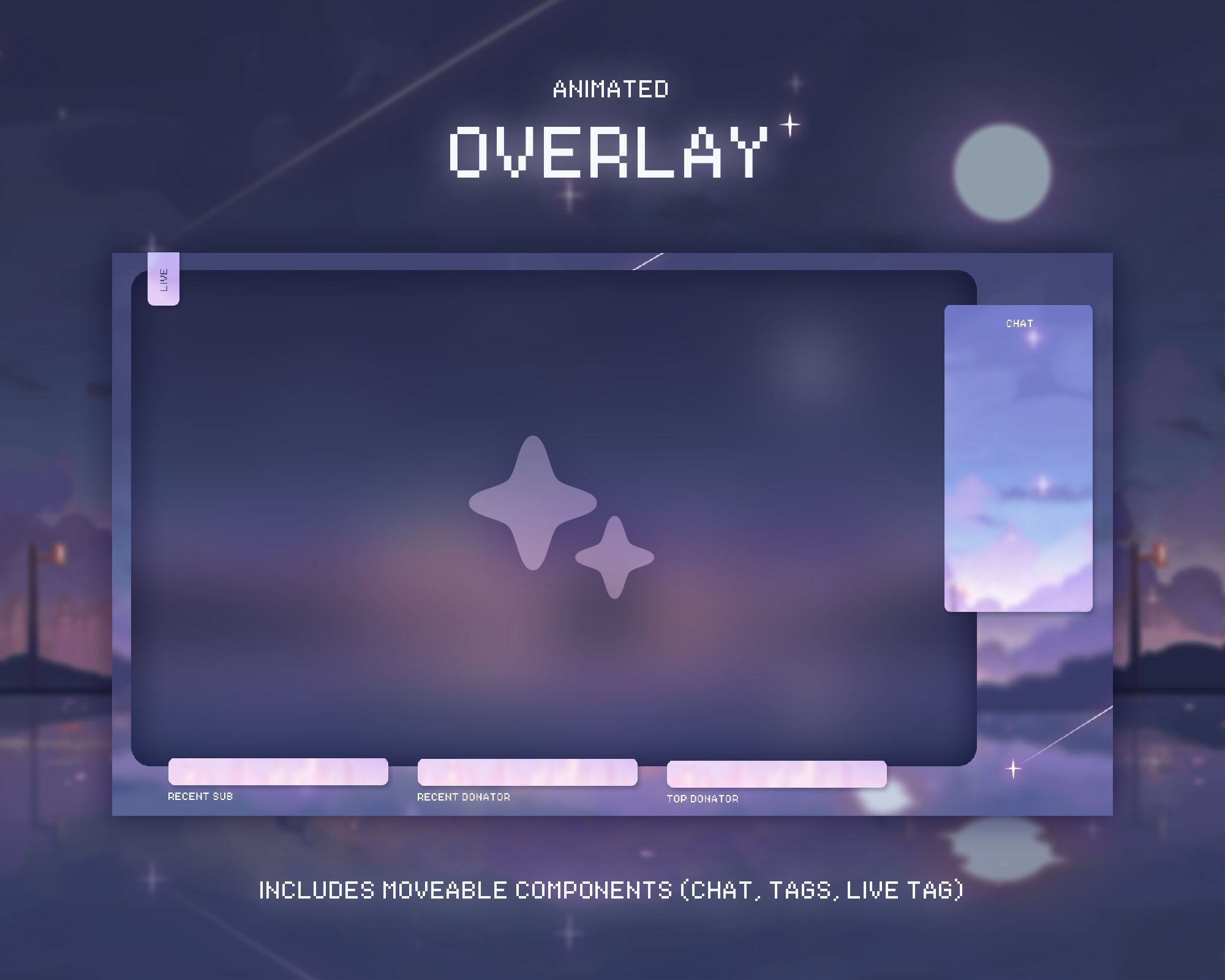 Daydream | Animated Stream Overlay Pack - Etsy