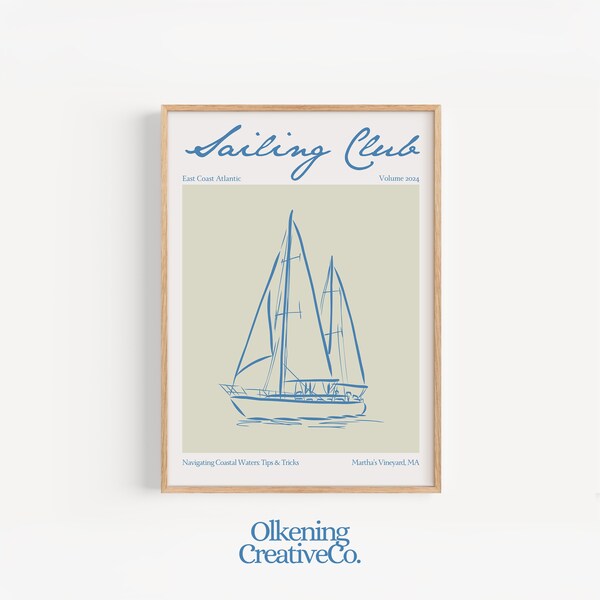 Sailing Poster - Etsy