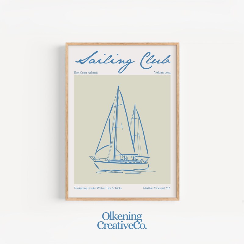 Sailing Poster - Etsy