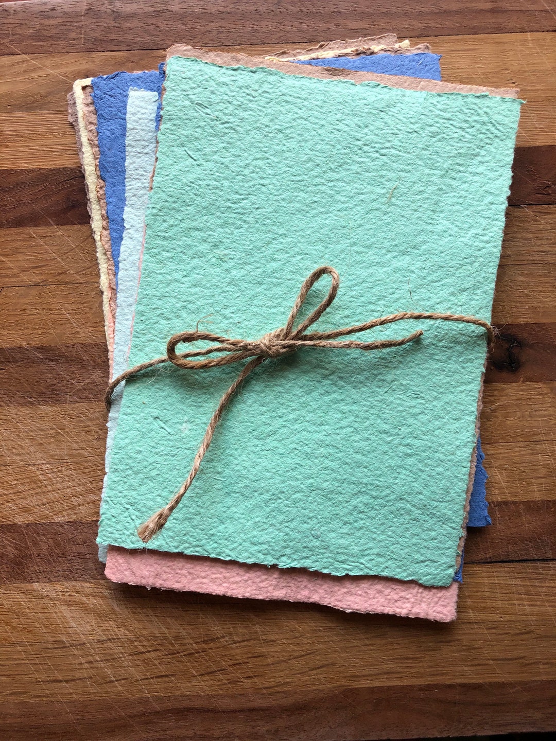 Multi-colored, Half Sheet Handmade Paper - Etsy
