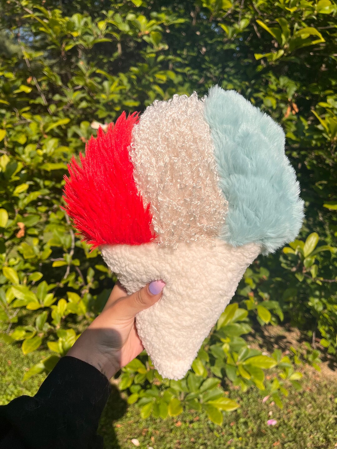Snow Cone Slushie Ice Cream Food Throw Pillow Soft Sherpa Faux Fur ...