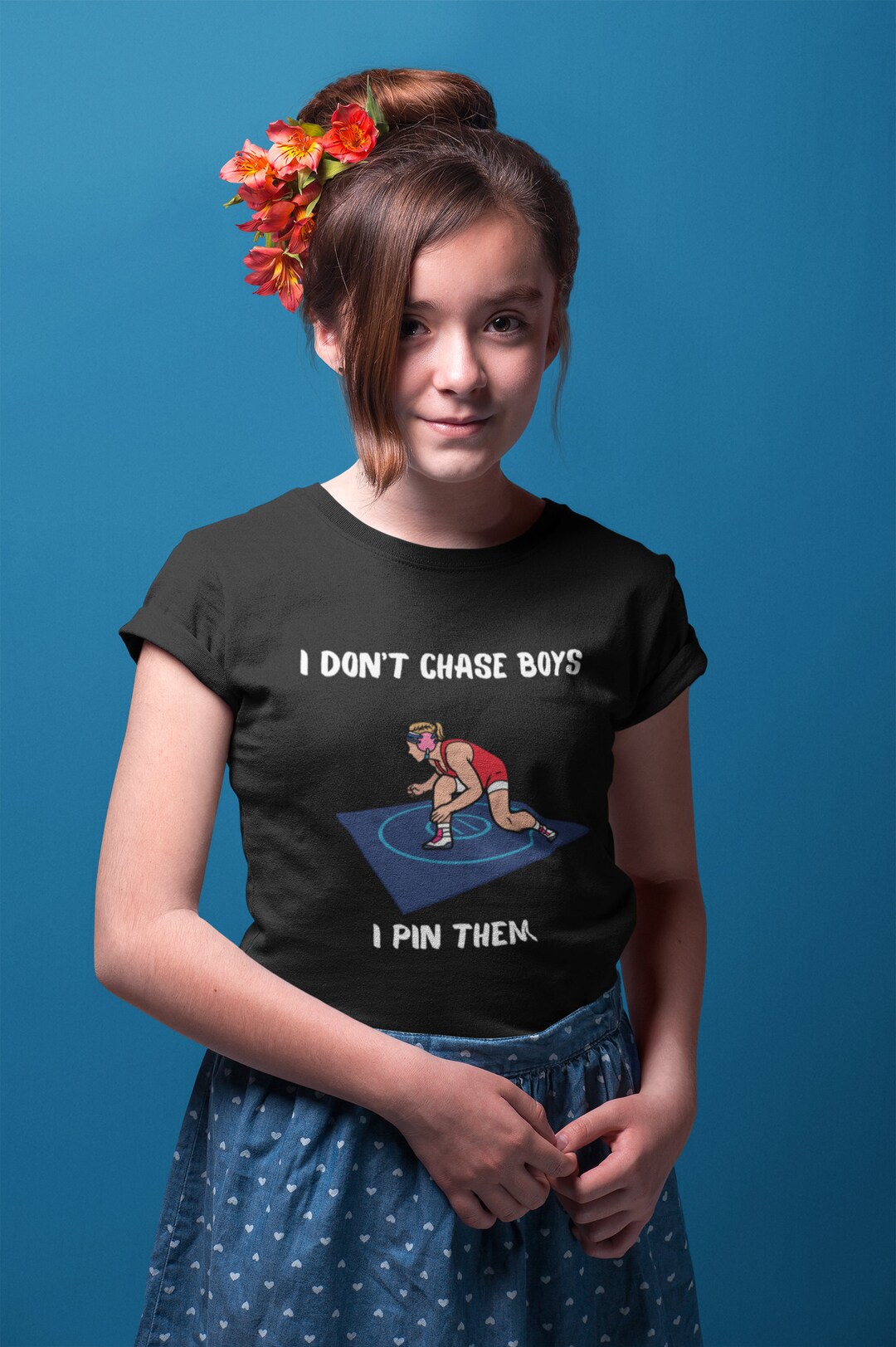 Empowering Girls Wrestling Shirt: Bold Statement Tee for Strong ...