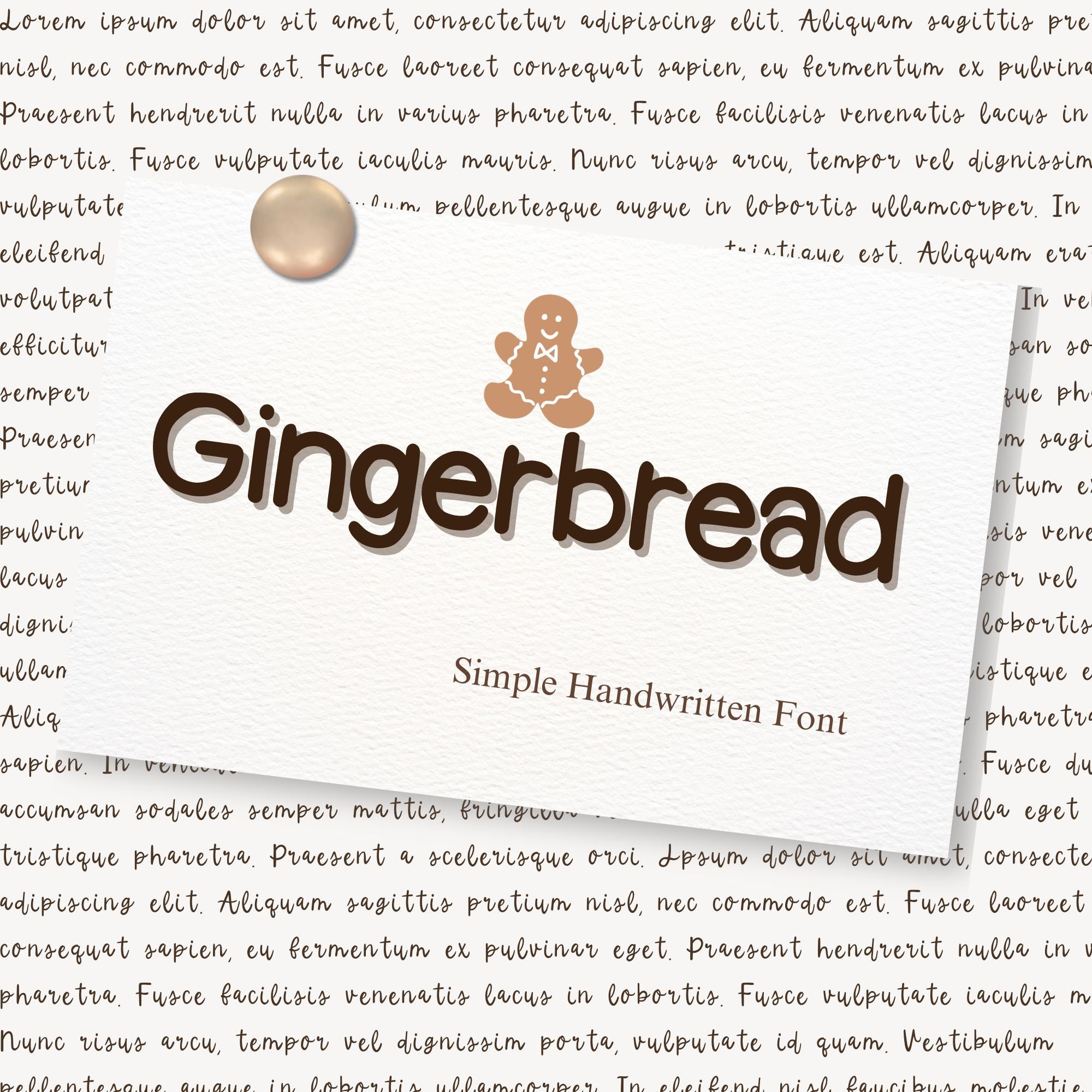 Gingerbread Font | Handwritten Font | Font for Goodnote | Procreate ...