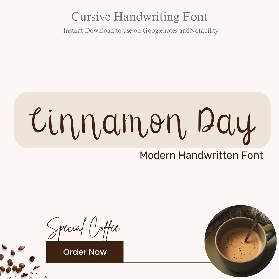 Cinnamon Font, Skinny Handwritten Font, Student Note Taking, Cute and ...