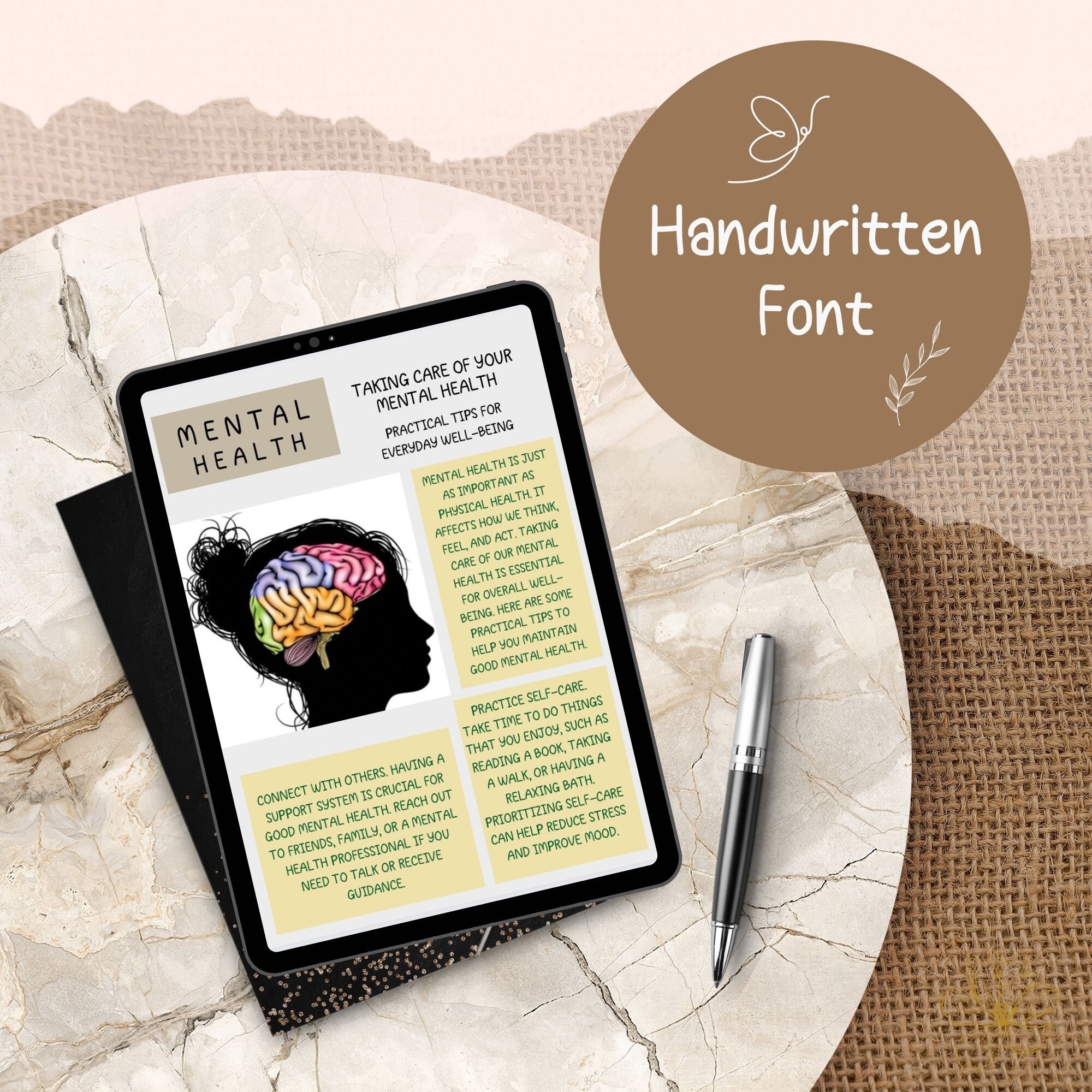 Neat Handwritten Font | Student Note Taking | Procreate Fonts ...