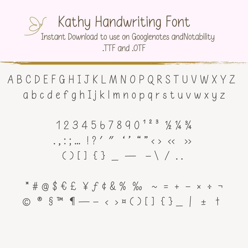 Font Bundle, Clear Fonts, Realistic Fonts, Cute Fonts, Handwriting ...