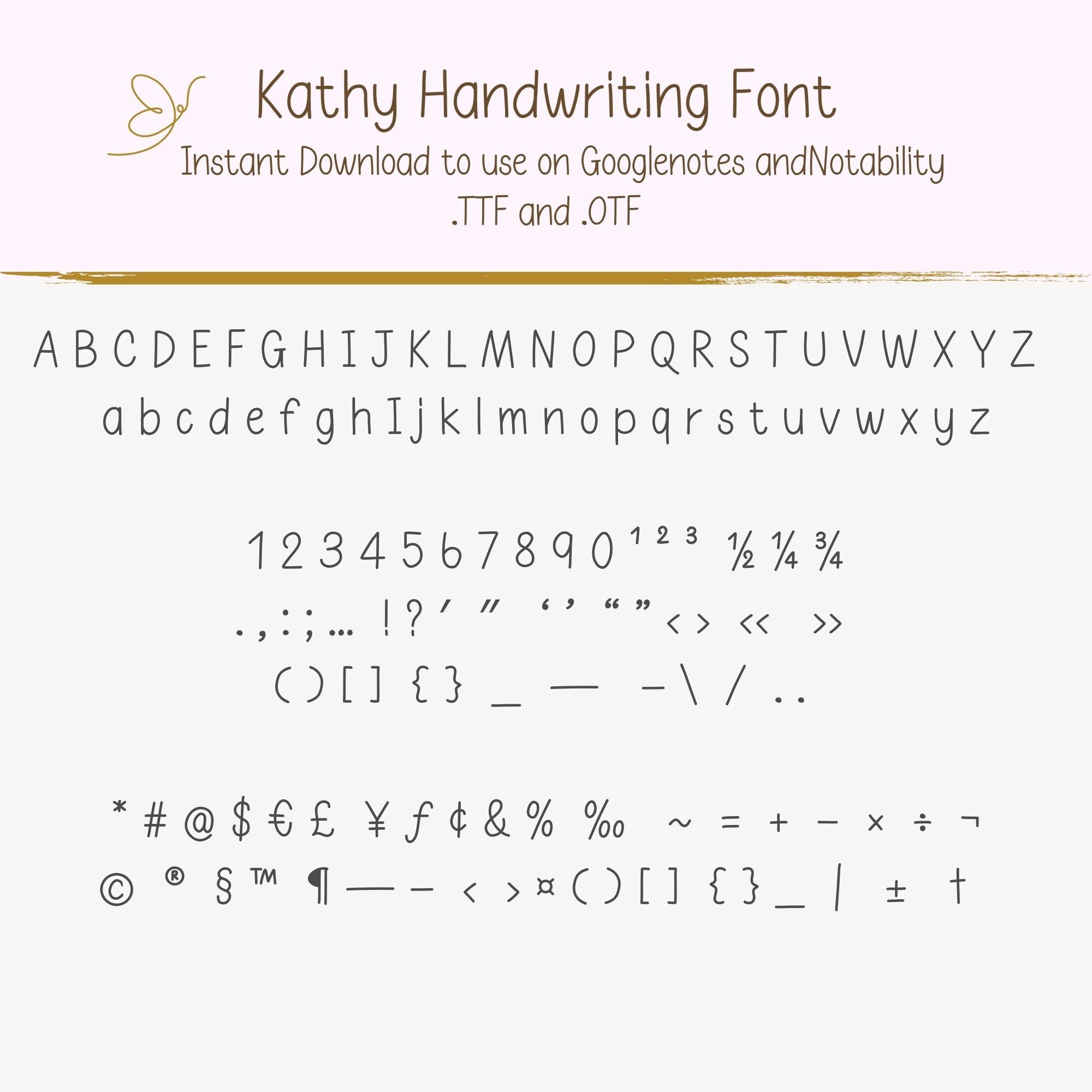 Font Bundle, Clear Fonts, Realistic Fonts, Cute Fonts, Handwriting ...