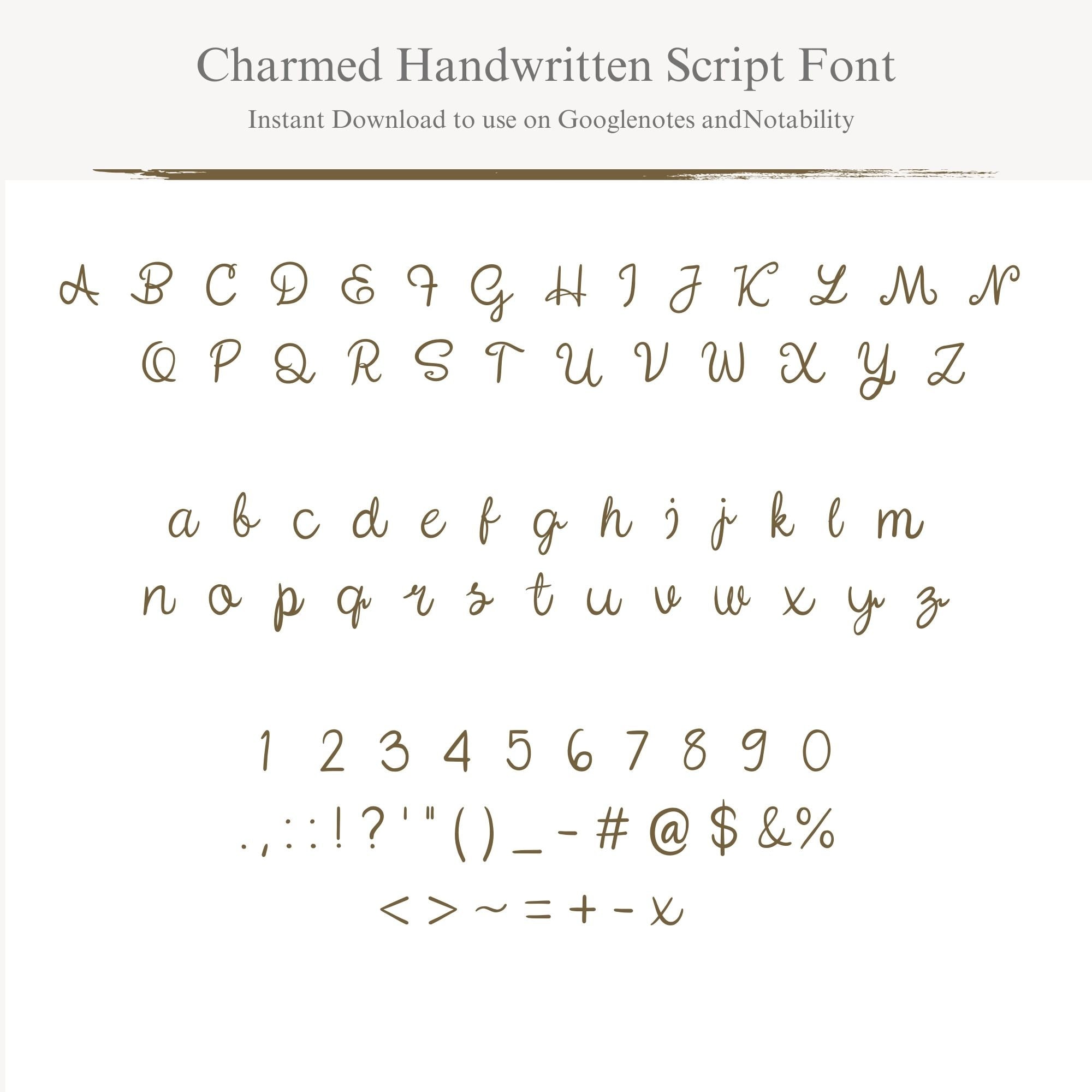 Charmed Font Handwritten Script Font Cute and Neat Fonts - Etsy
