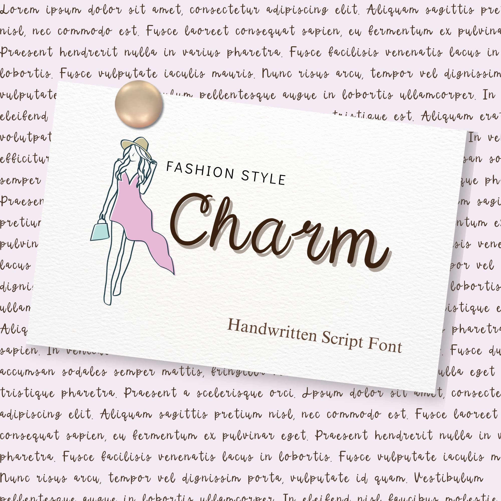 Charmed Font, Handwritten Script Font, Cute and Neat Fonts, Procreate ...