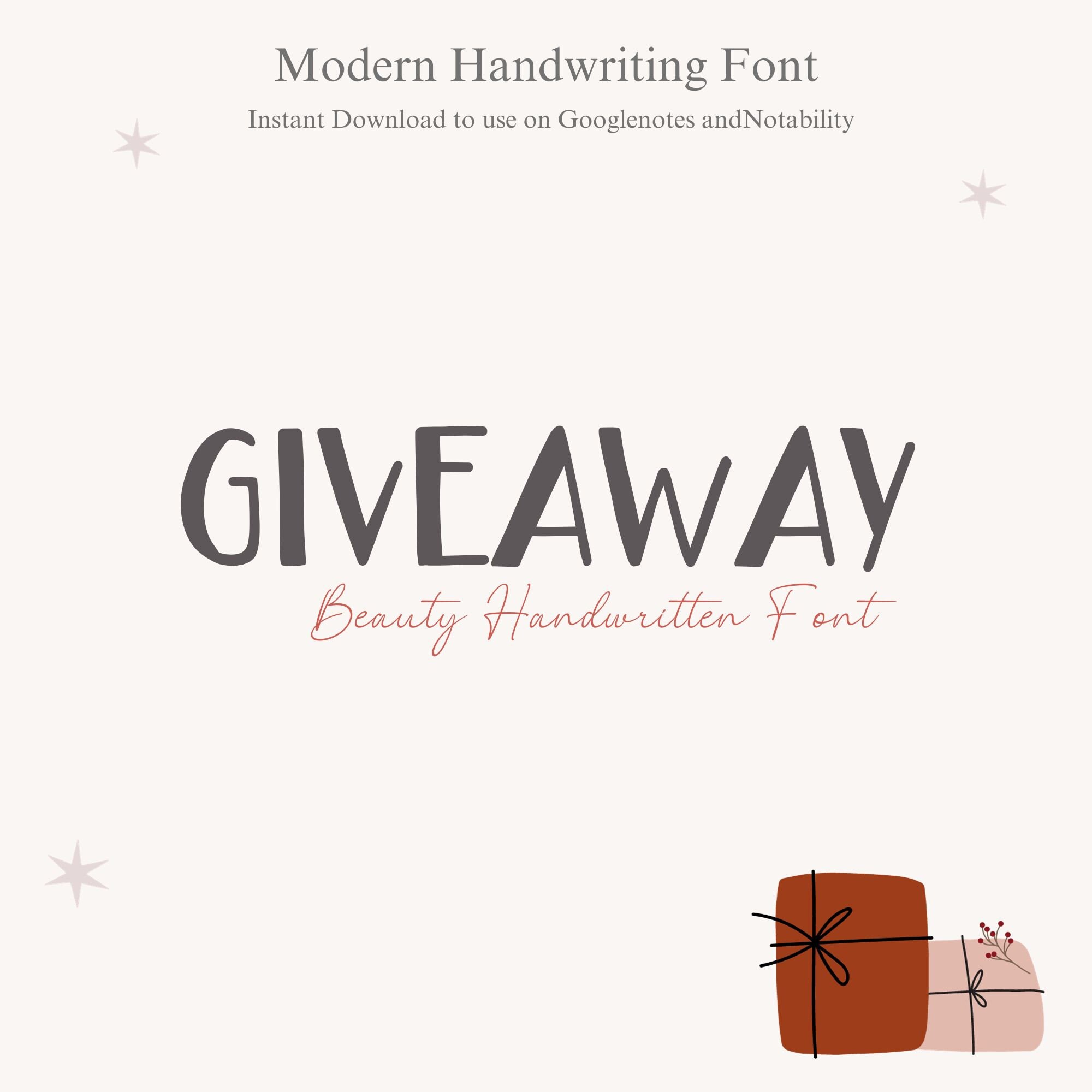 Font Bundle Realistic Fonts Cute Fonts Handwriting Fonts - Etsy