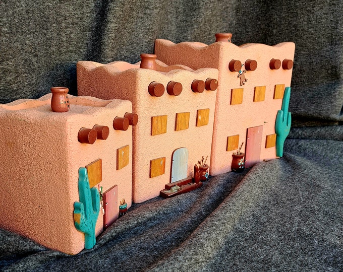 Adobe House Canisters, Vintage Canisters, Wooden Canisters ...