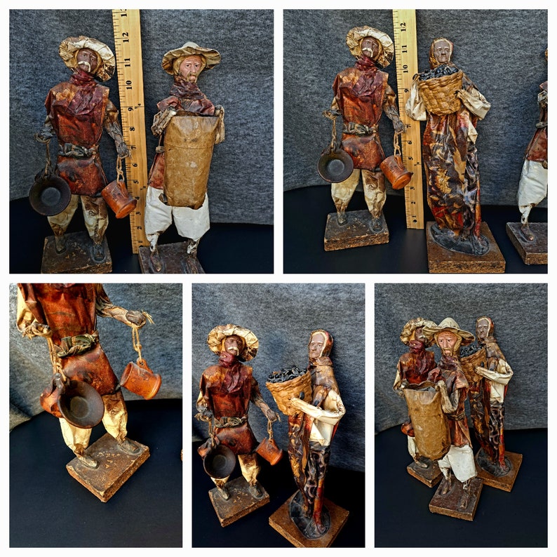 Vintage Mexican Paper Mache Sculptures Mexican Folk Art - Etsy