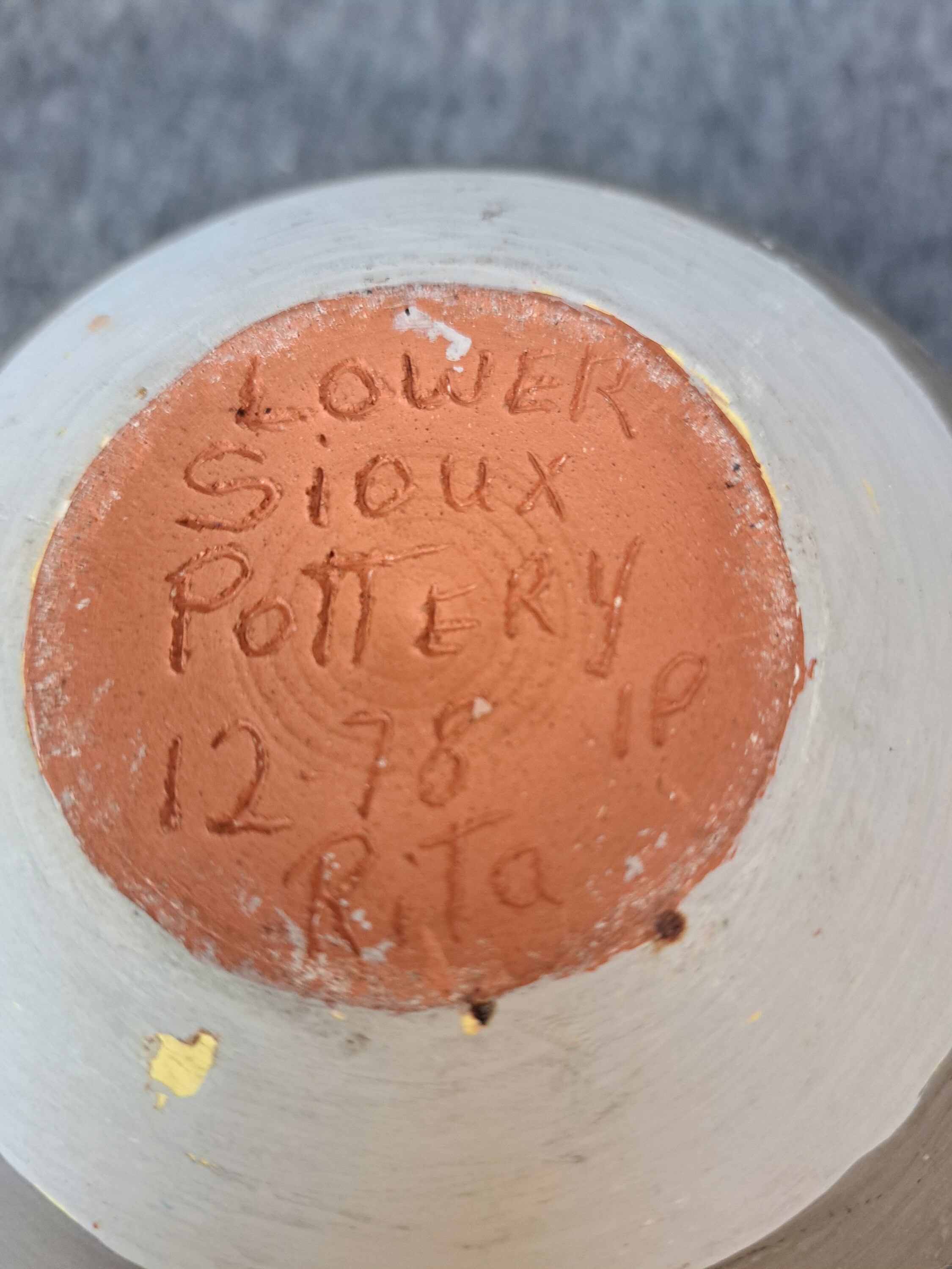 Sioux Pottery, Vintage Lower Sioux Pottery, Gray, White, 1978 - Etsy