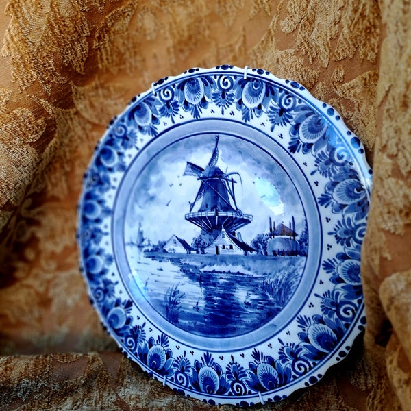 Vintage Delft Plate - Etsy