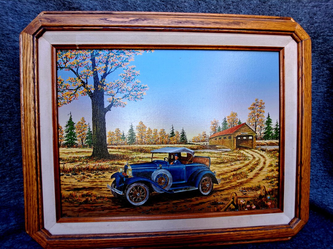 Vintage C. Carson Signed Oil Serigraph - Etsy