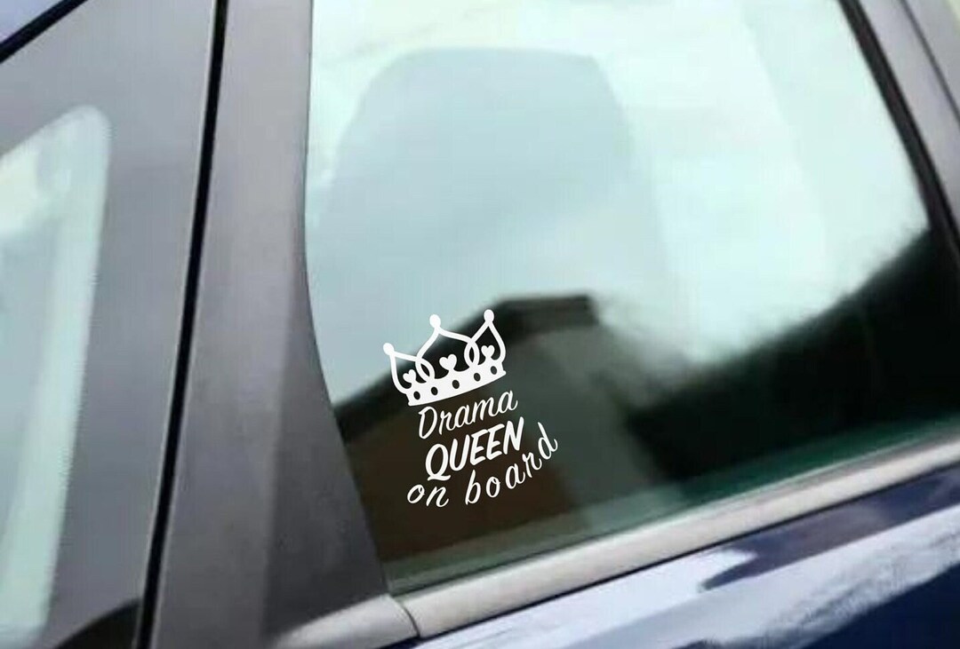 Drama Queen Car Decal | Car Decal | Waterproof Decals | Drama Lover's ...