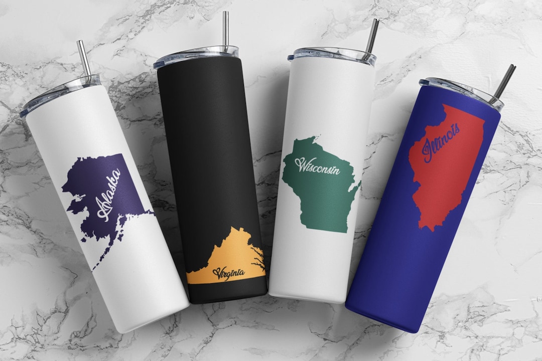 State Pride Car Decal | US State Outline Vinyl Stickers - Etsy