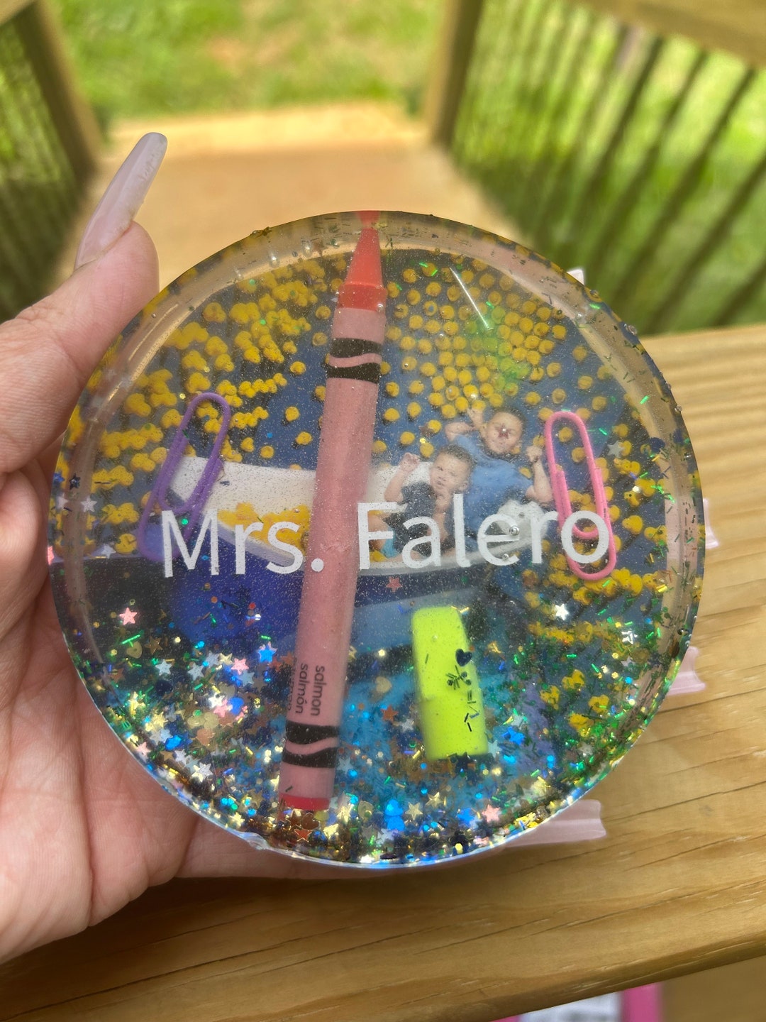 Custom Epoxy Photo Coaster - Etsy