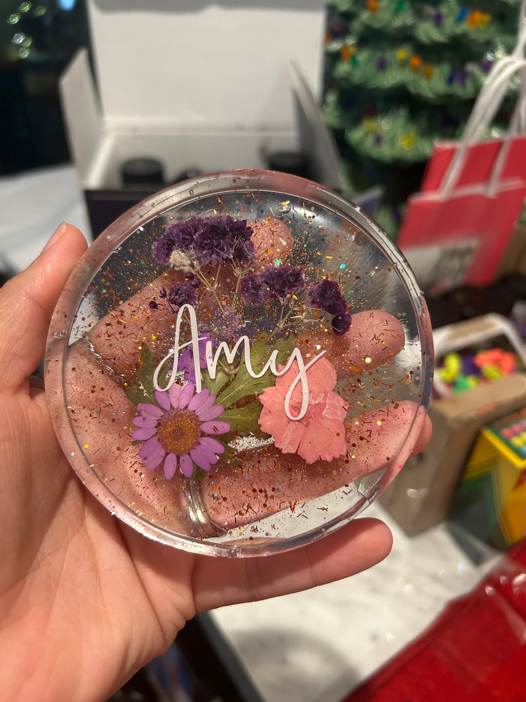 Custom Epoxy Coaster - Etsy