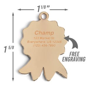 The Goodest Girl Dog Tag for Dogs, Award Ribbon Dog Tag, Pet ID Tag ...