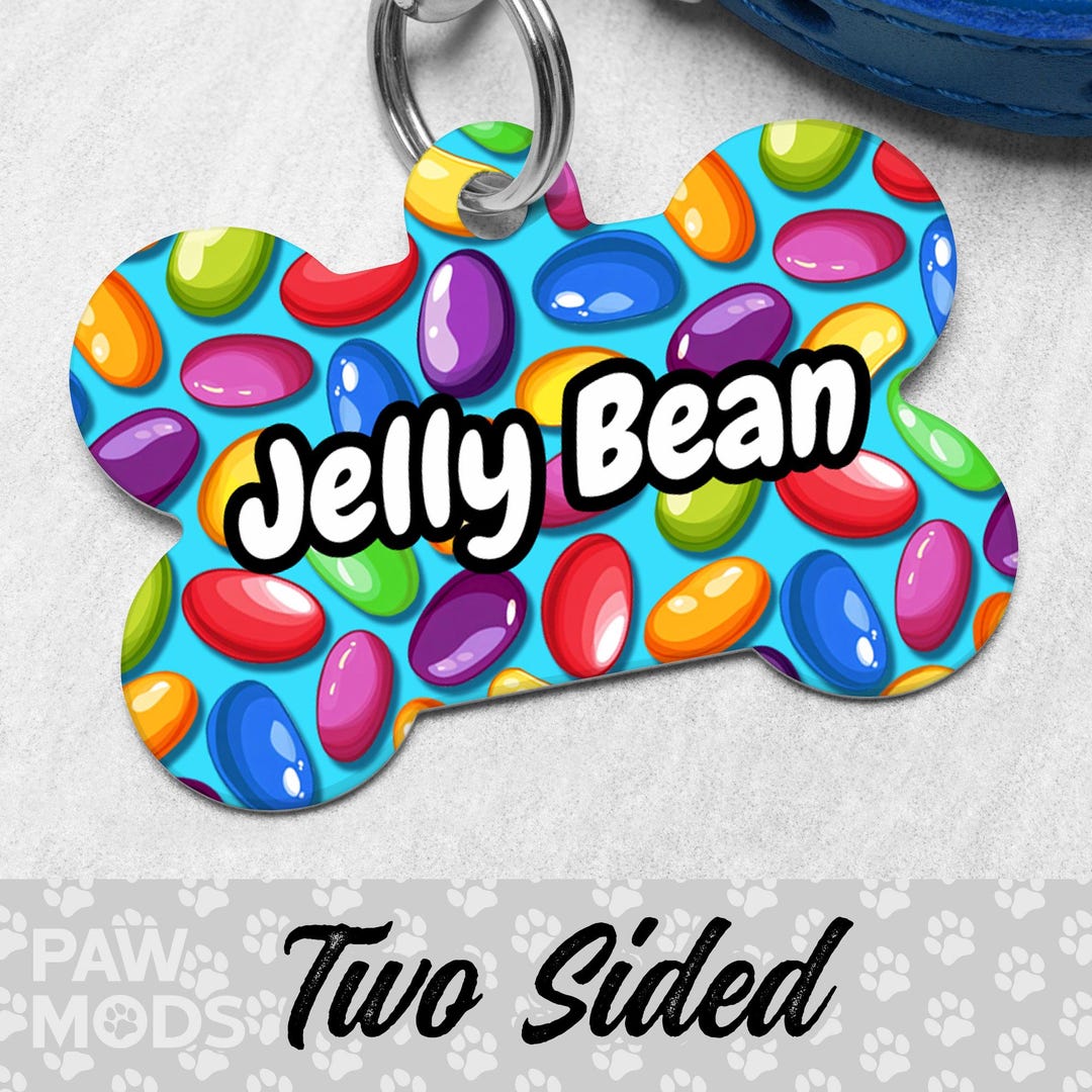 Jelly Beans Dog Tags for Dogs Personalized, Candy Dog Tag, Jelly Bean ...